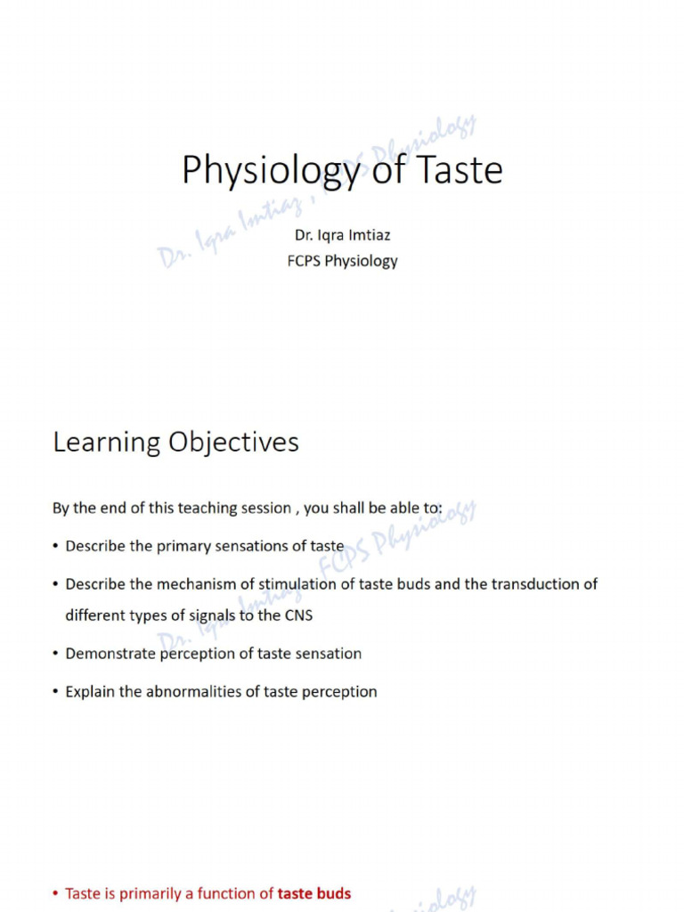 Taste Pdf