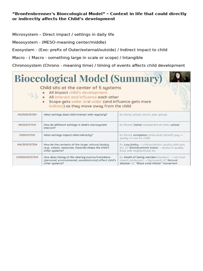Bronfen Brenner | PDF