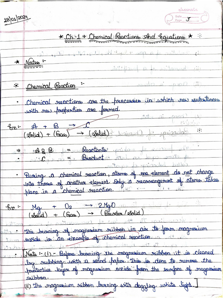Chemistry Chapter 1 | PDF