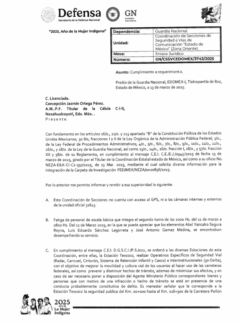 3743 Cumplimiento A Requerimiento | PDF