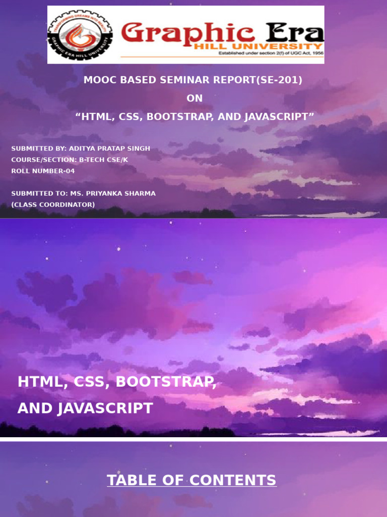 Aditya Pratap Singh-1 | PDF | Bootstrap (Front End Framework) | Html