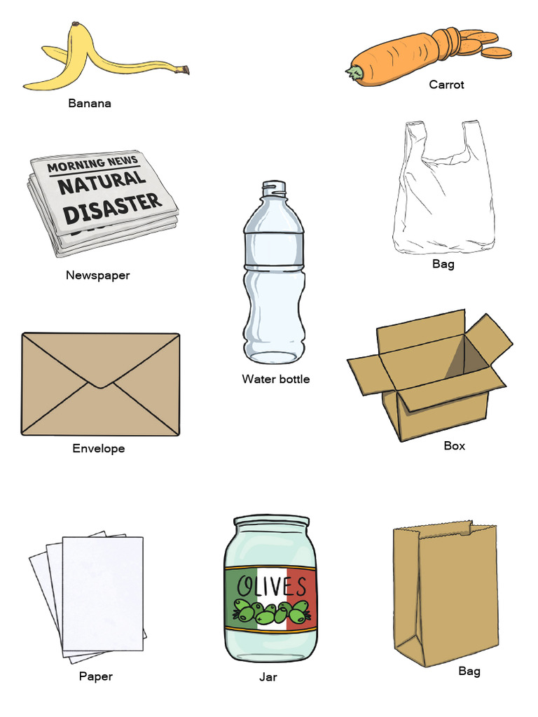 Recycling Sorting Cards | PDF
