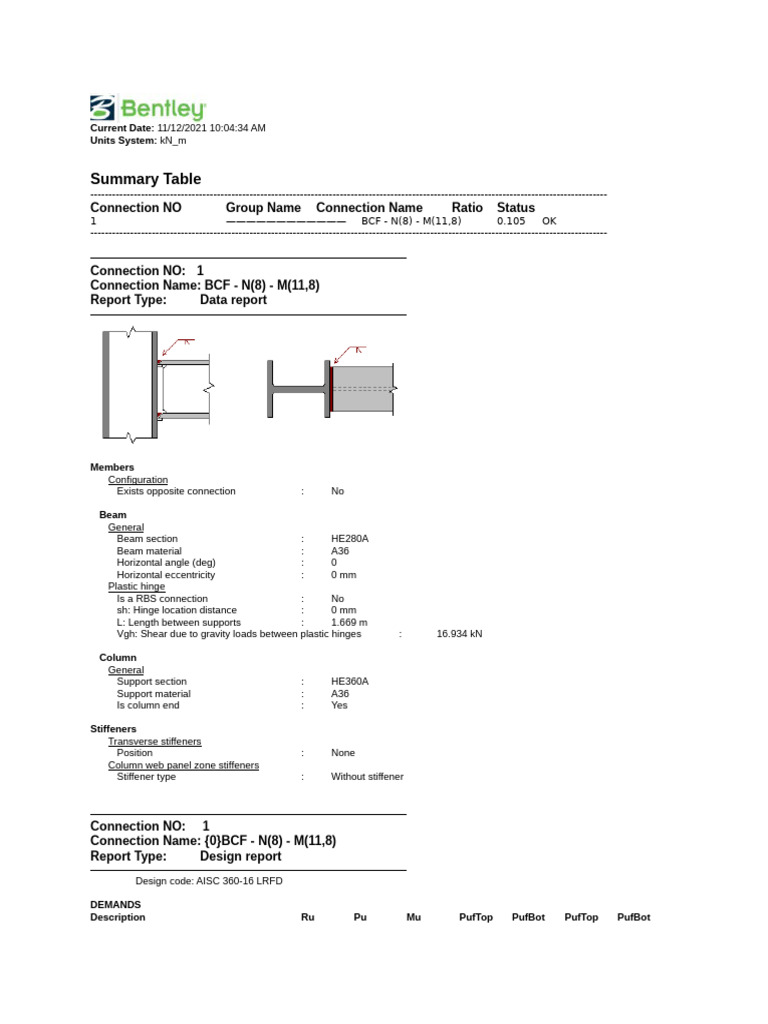Silod Design5.7 M.STD 3.5m Legs - Report | PDF | Beam (Structure) | Civil Engineering