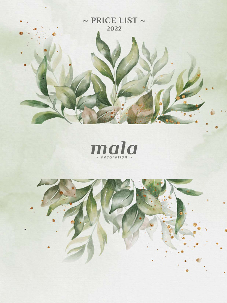 Price List Mala Decoration 2022 | PDF