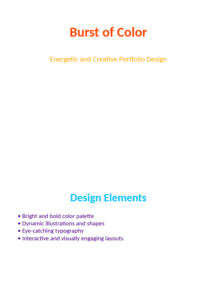 Burst of Color Portfolio Updated | PDF