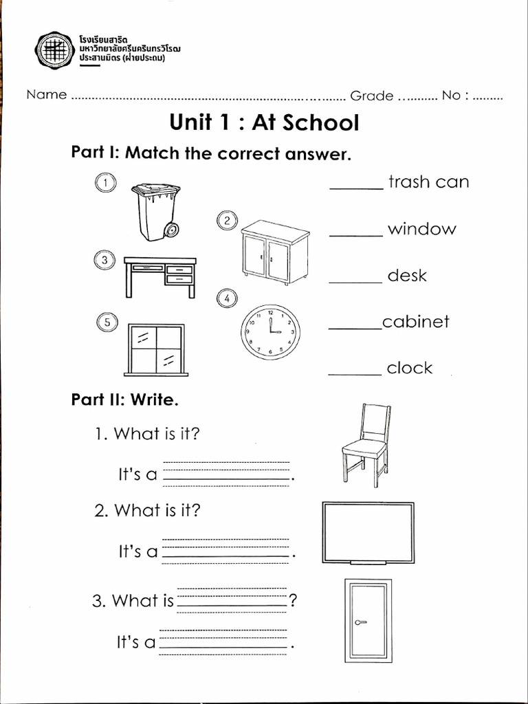 Unit 1:at School | PDF