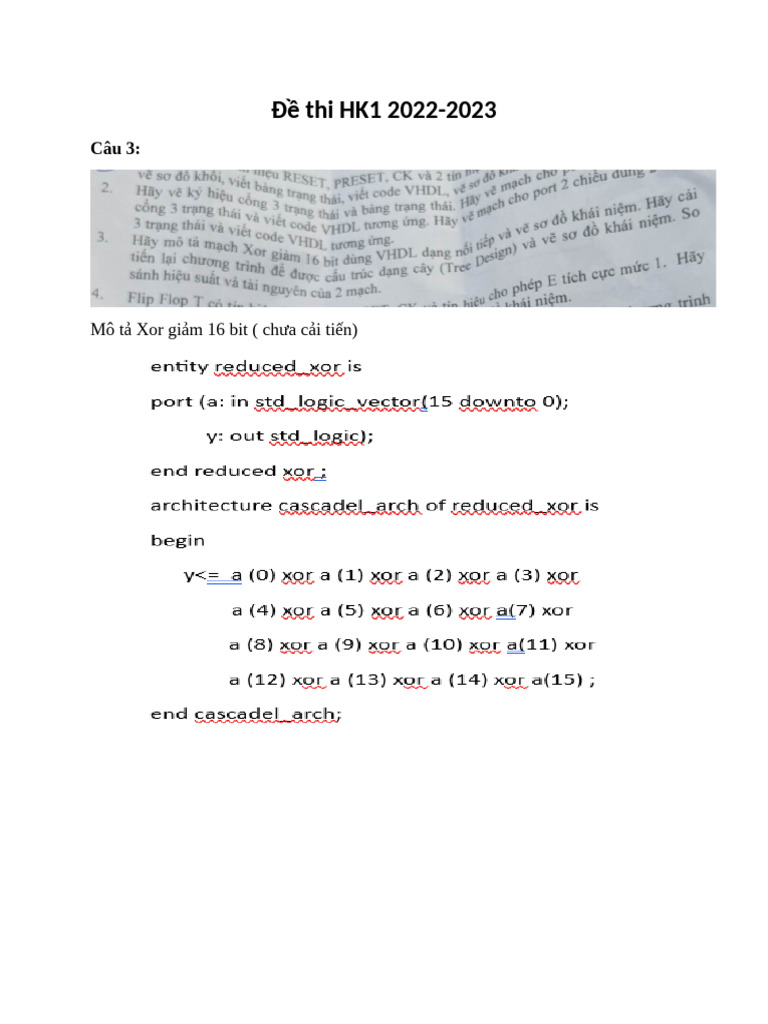 Đề thi HDL | PDF