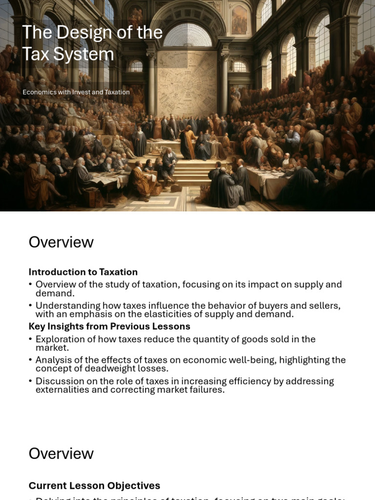The Design of The Tax System | PDF | Taxes | Equity (Economics)