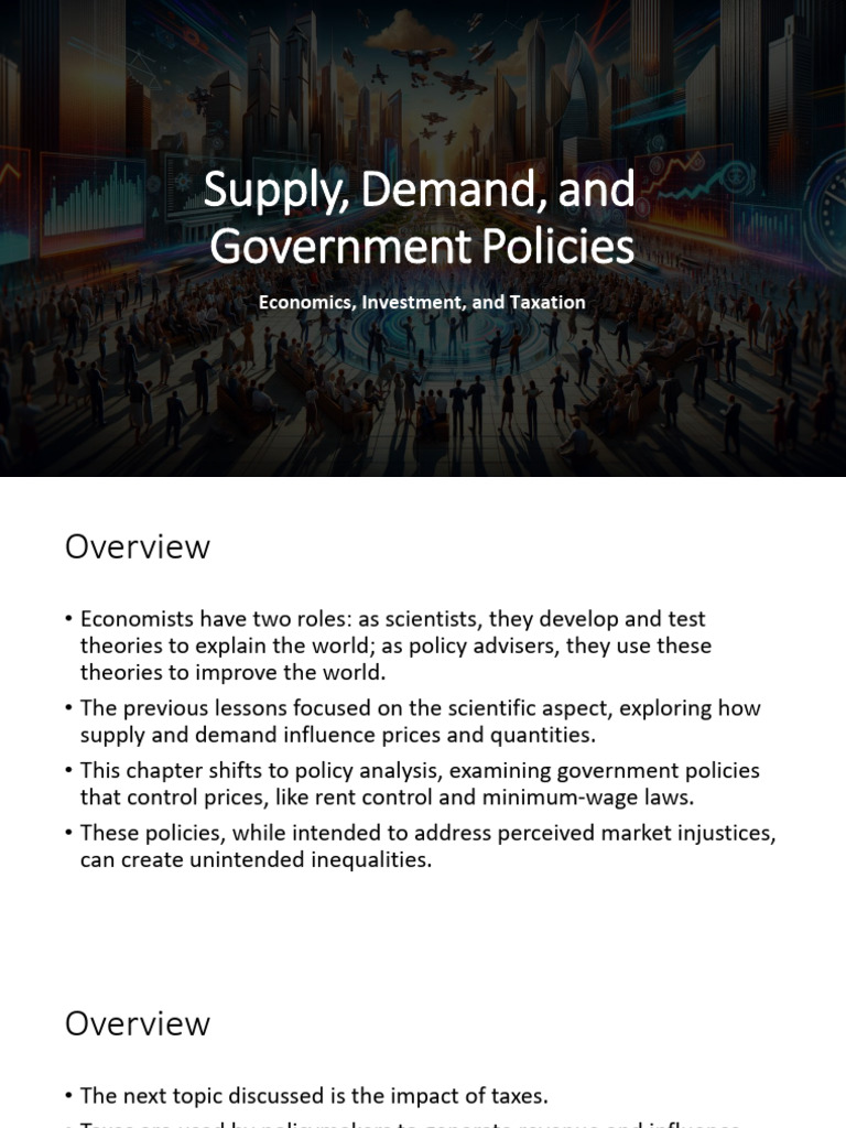 Impact of Price Controls and Taxes | PDF | Taxes | Minimum Wage