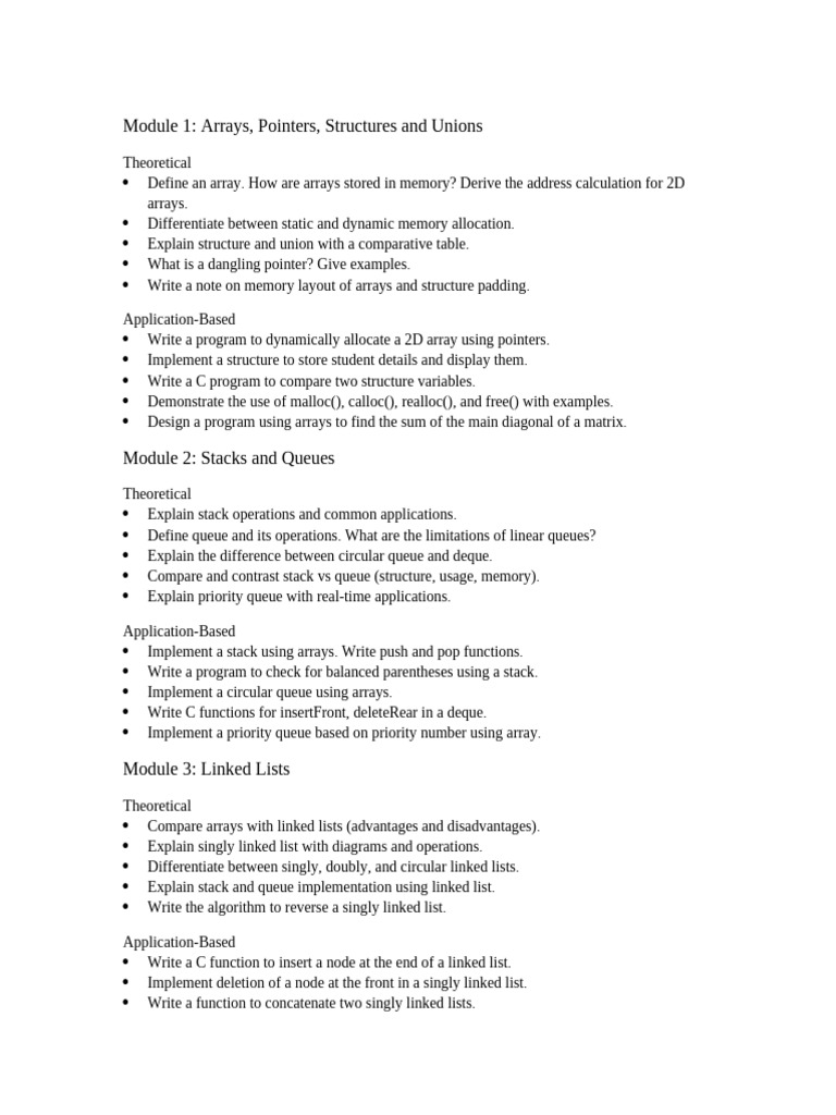 Data Structures and Algorithms Overview | PDF | Queue (Abstract Data ...