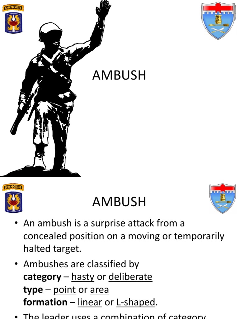 Ambush Tactics | PDF | Ambush | Military Operations