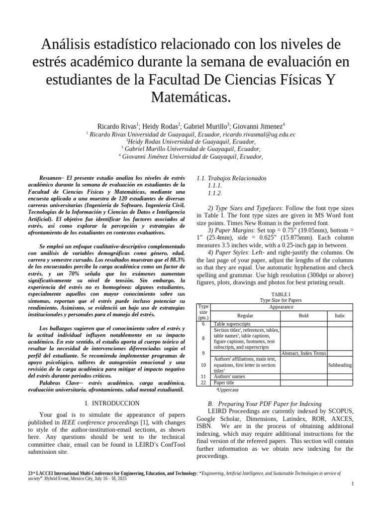 Formato Completo Paper Ejemplo | PDF | Note (Typography) | Bracket