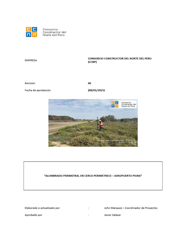 TDR - Alumbrado Perimetral Cerco | PDF