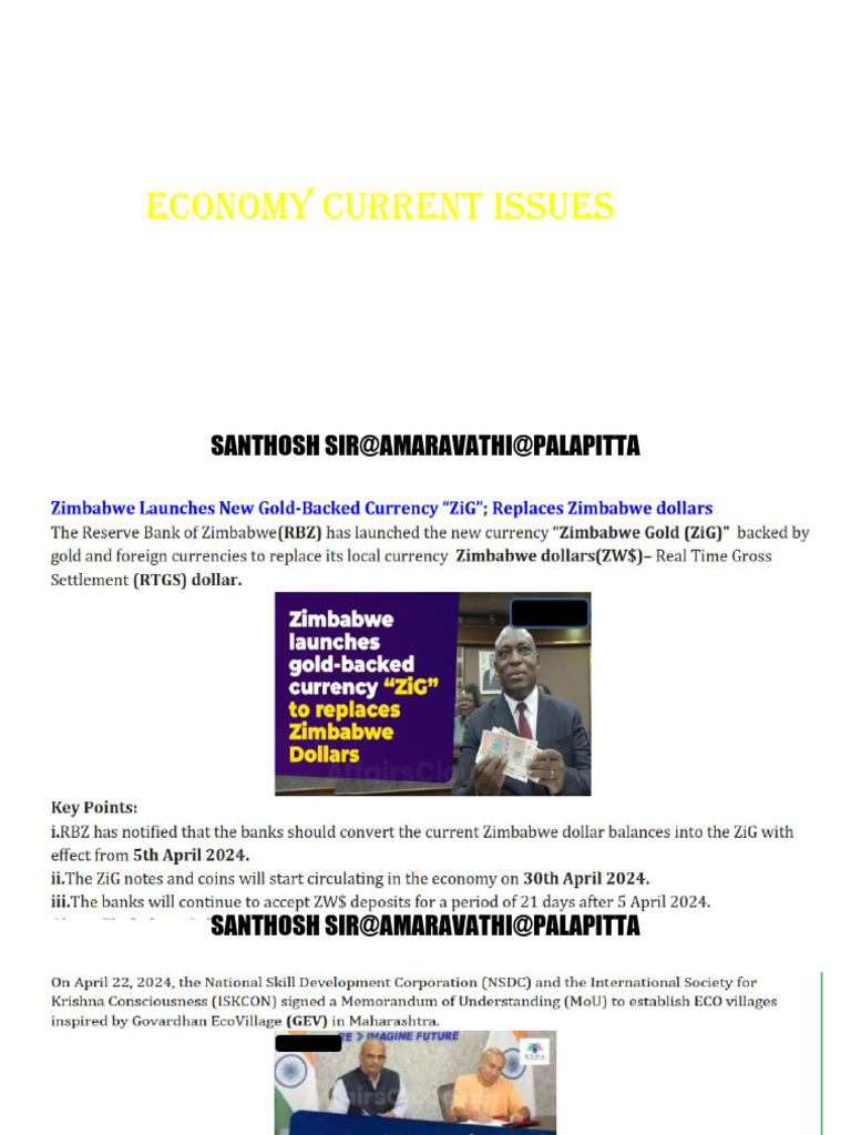 Current Economic Issues Overview | PDF