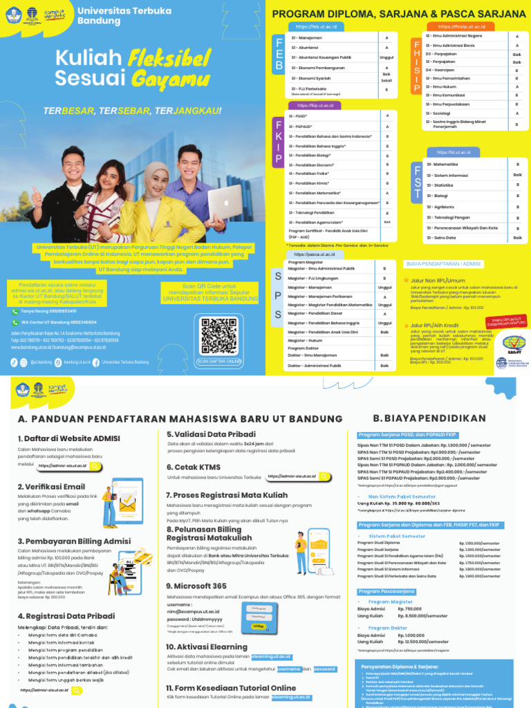 Brosur Ut Bandung 2025 | PDF