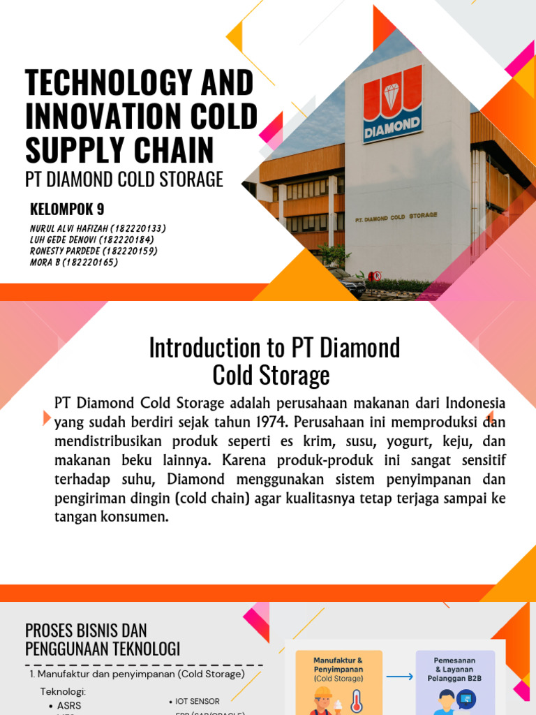 Produk dan Teknologi PT Diamond Cold Storage | PDF