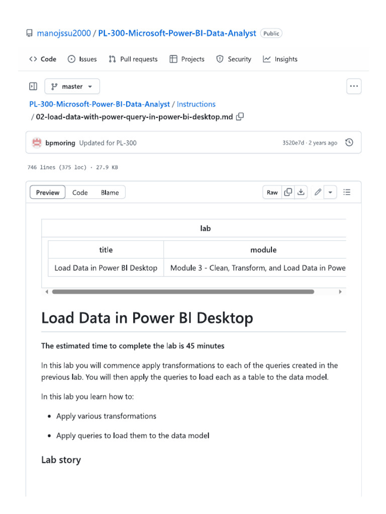 02 Load Data With Power Query in Power Bi Desktop | PDF