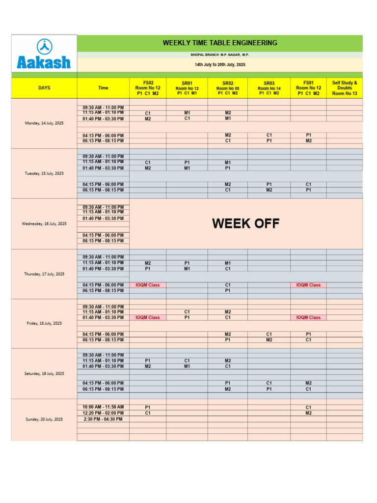14th July To 20th July V1 | PDF