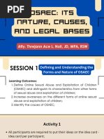 Grades 9 To 10 Anti - OSAEC and CSAEM Session | PDF