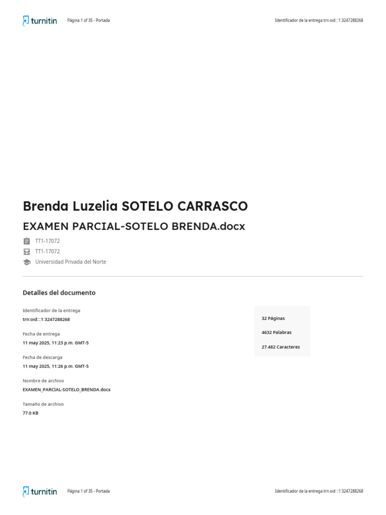 Examen Parcial-Sotelo Brenda | PDF