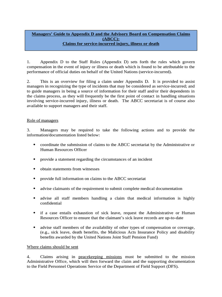 Guidelines To Appendix D | PDF | Psychiatry | Insurance