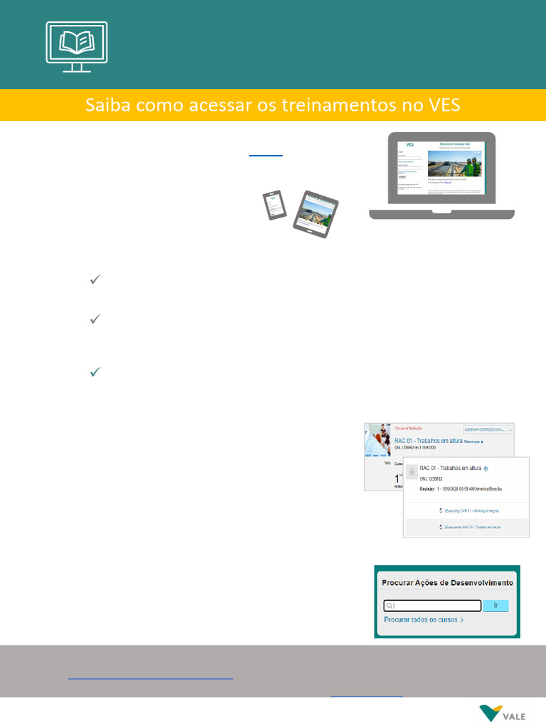 Acesso ao Treinamento VES Vale | PDF