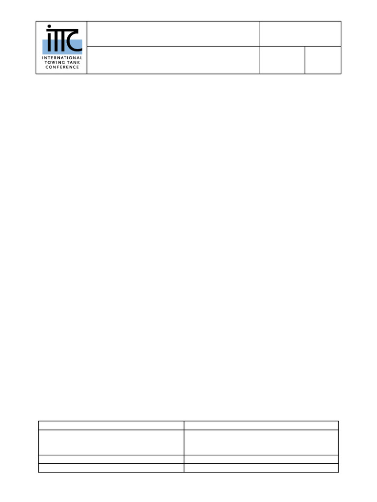 ITTC - Recommended Procedures and Guidelines: Procedure Seakeeping Experiments | PDF | Mechanics