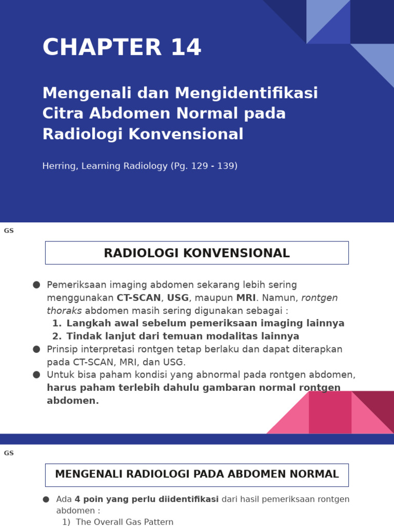 CHAPTER 14 Mengenali Dan Mengidentifikasi Citra Abdomen Normal Pada ...