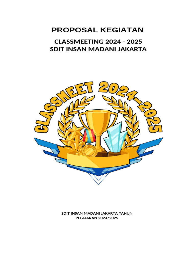 Proposal Classmeeting 2024 Fix | PDF