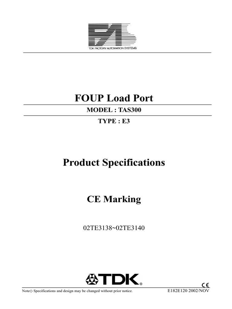 Type E3 Specifications PDF | PDF | Electrical Connector | Humidity