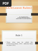 CCS (Leave) Rules, 1972 | PDF | Parental Leave | Sick Leave