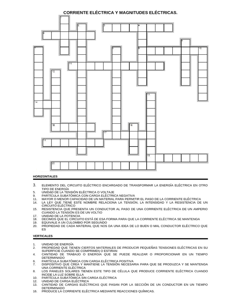 Corriente Electrica y Magnitudes Electricas | PDF