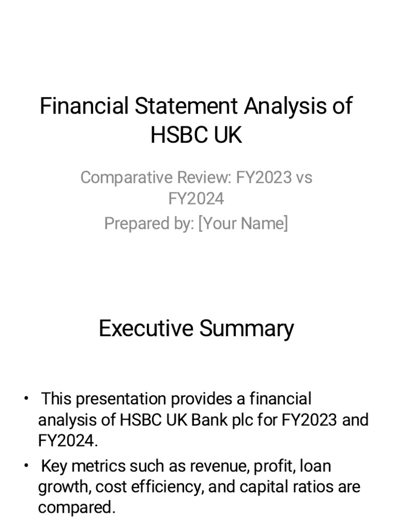 HSBC UK Financial Performance FY2023-2024 | PDF