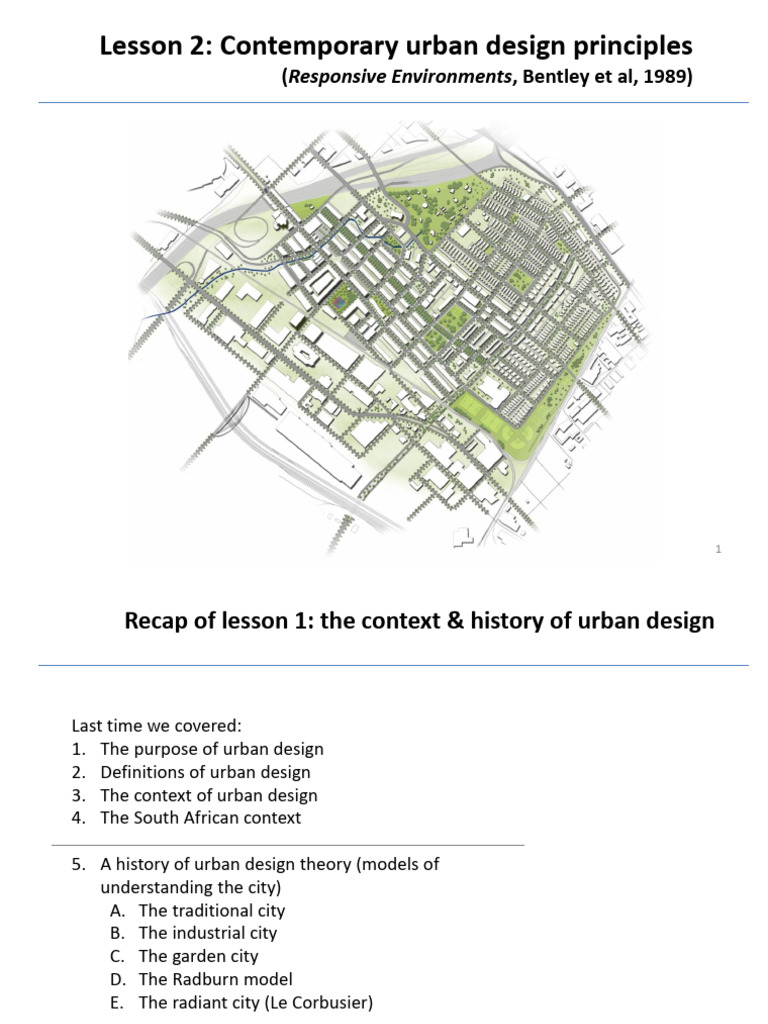 Lesson 2 - Design Principles - Responsive Environments | PDF | Urban ...