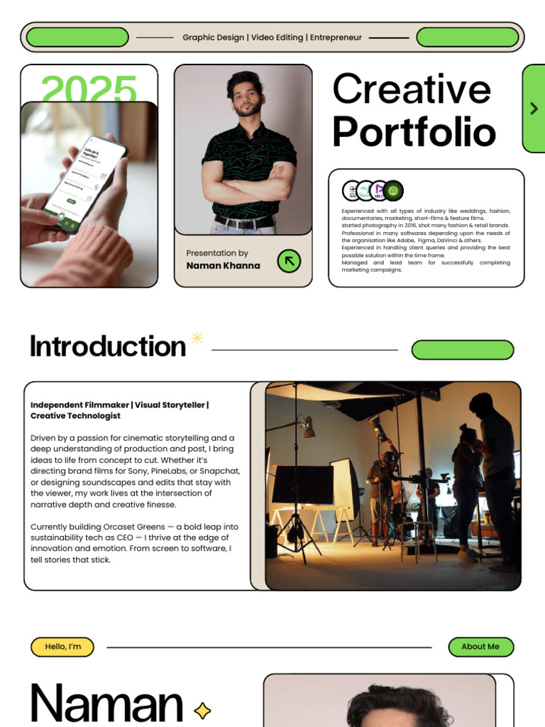 2025 - Naman Khanna Portfolio (1) - Compressed - Naman Khanna | PDF