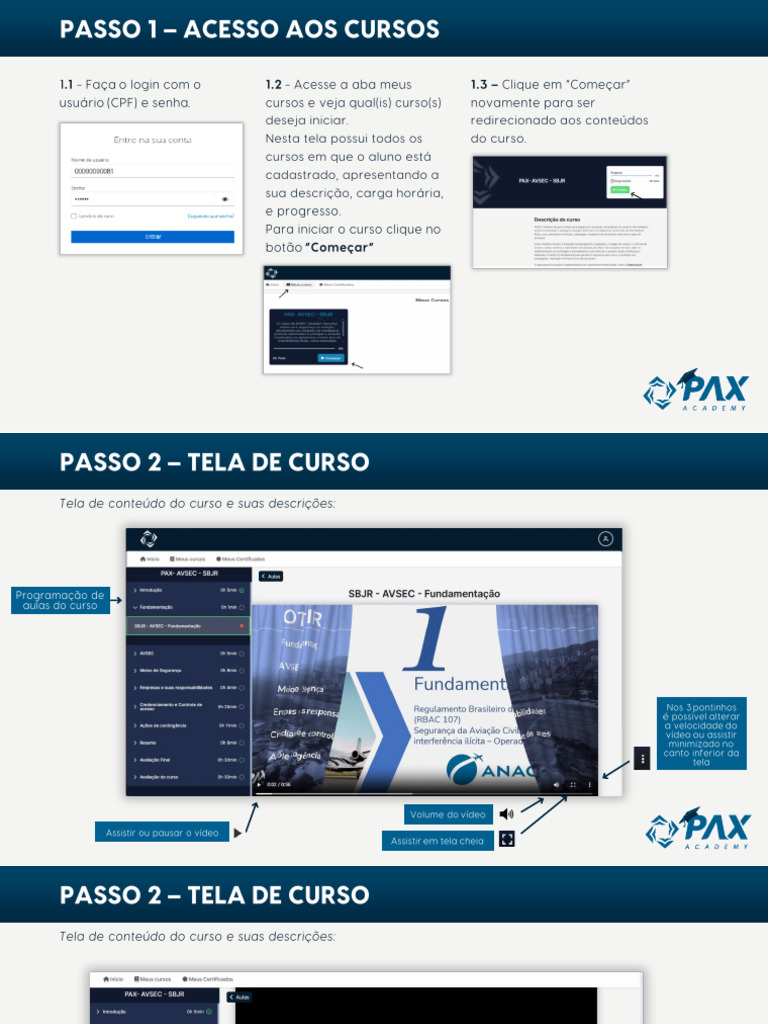 Pax Academy - Ead - Cartilha | PDF