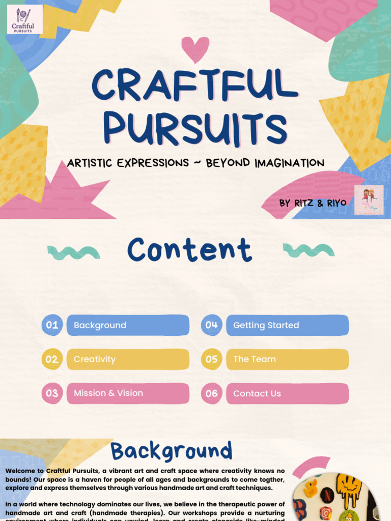 Craftful Pursuits Credentials Presentation - PDF - Logo - Compressed | PDF | Creativity | Textiles