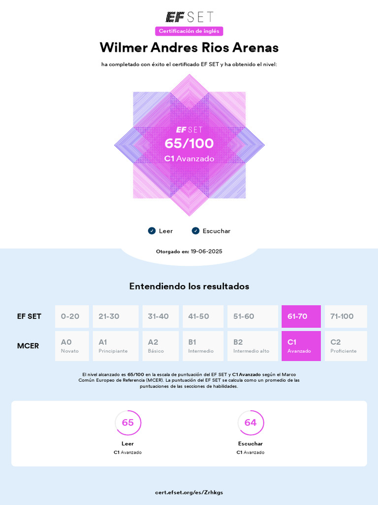Certificación Ef Set Nivel C1 Avanzado Pdf