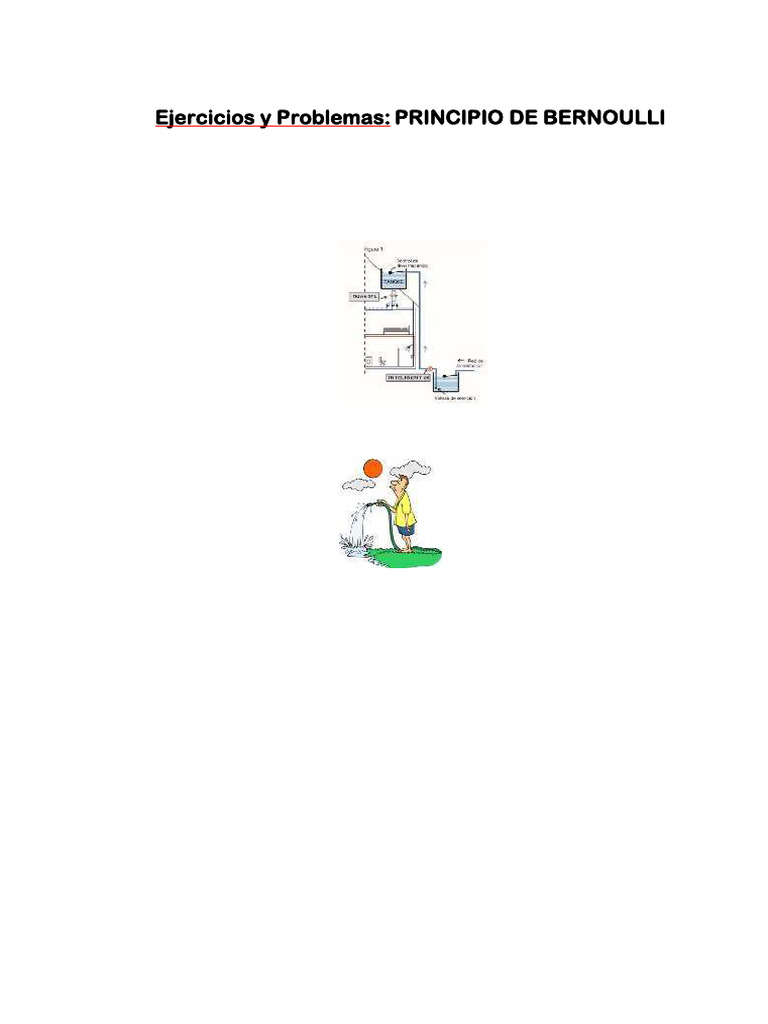 3 Ejercicios y Problemas Principio de Bernoulli | PDF