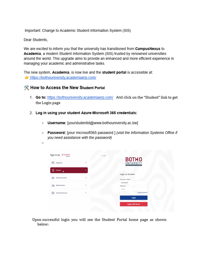 Botho University Student Portal Guide | PDF | Computing