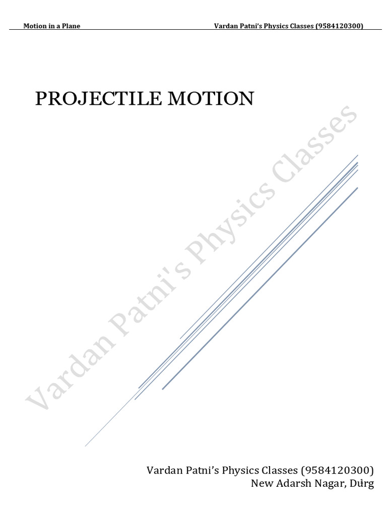Projectile Motion - Student | PDF | Projectiles | Mechanical Engineering