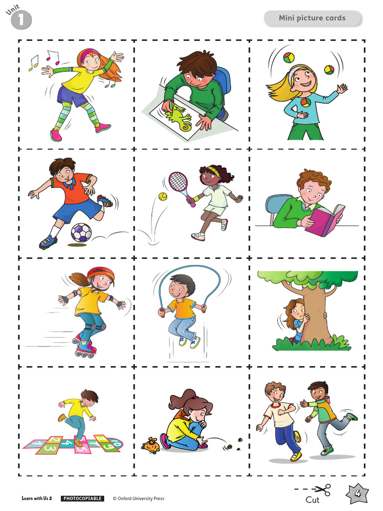 LWU 2 Mini Picture Cards Unit 1 | PDF