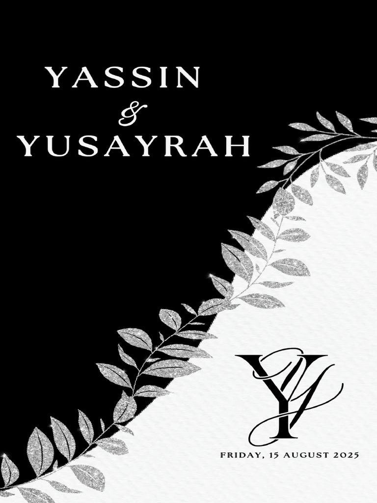 Yassin & Yusayrah Nikaah and Walima | PDF