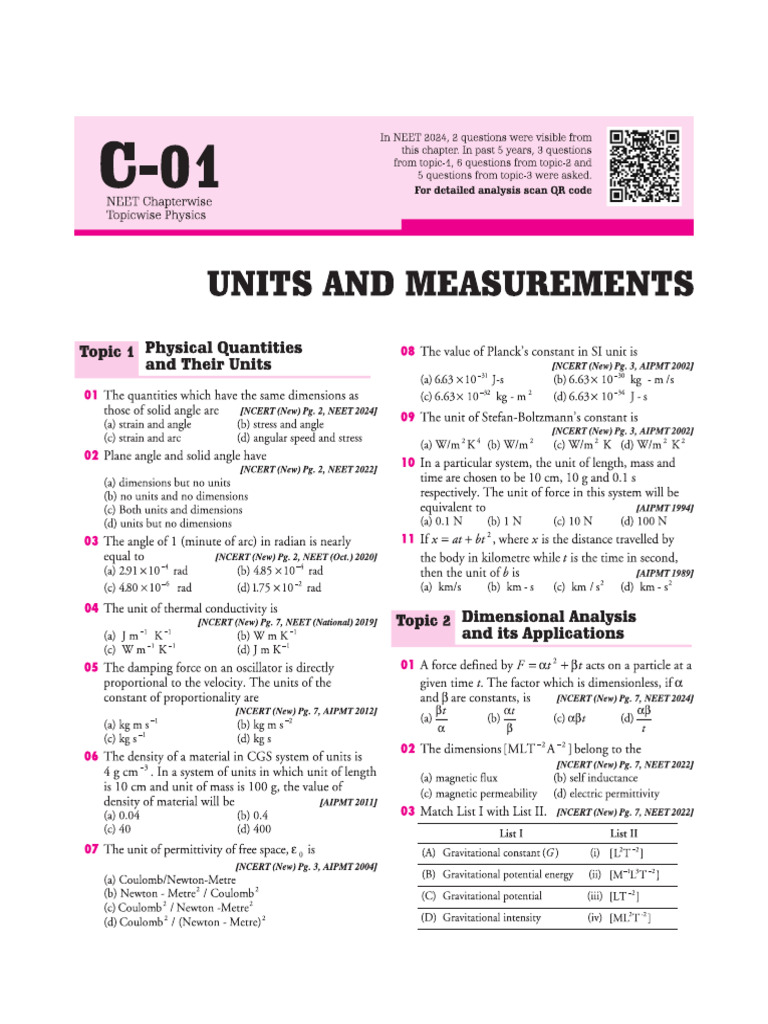 NEET 38 Year Chapterwise Topicwise Physics E C09 250710 111547 | PDF