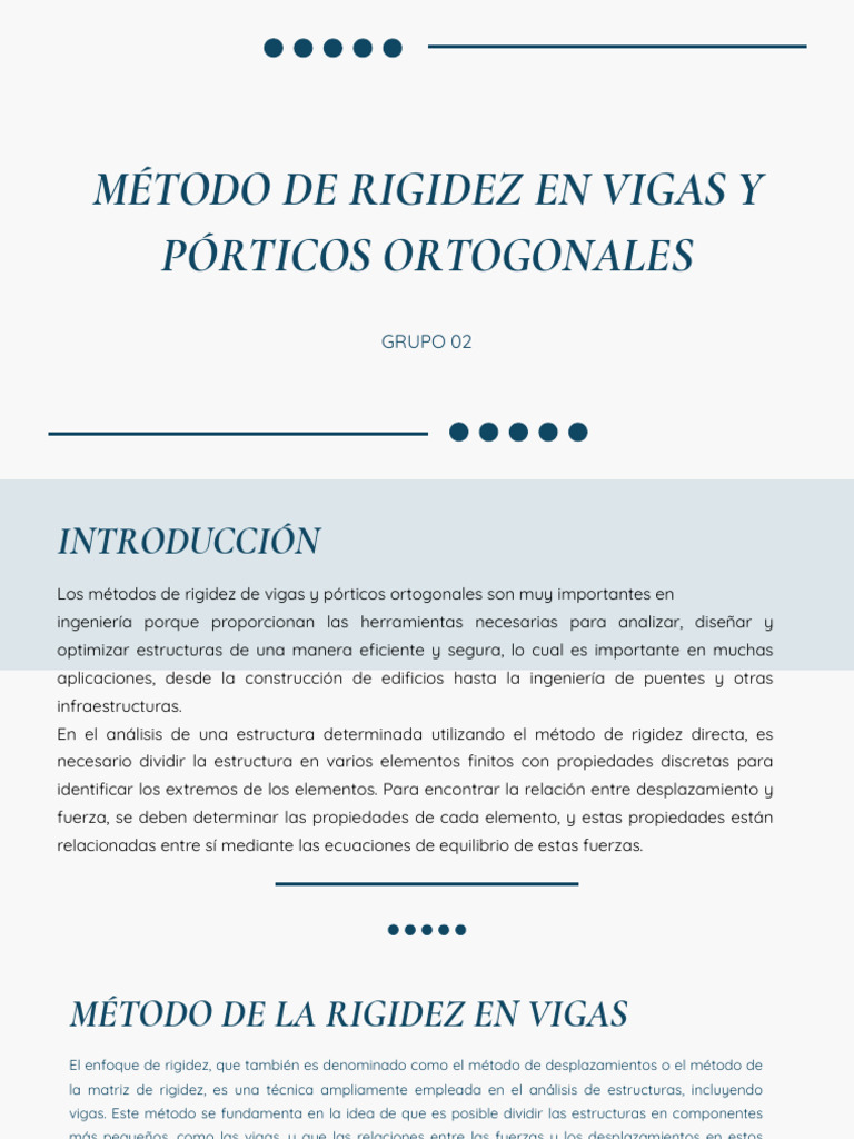 Metodo de Rigidez de Concreto Ortogonales | PDF | Rigidez | Braguero