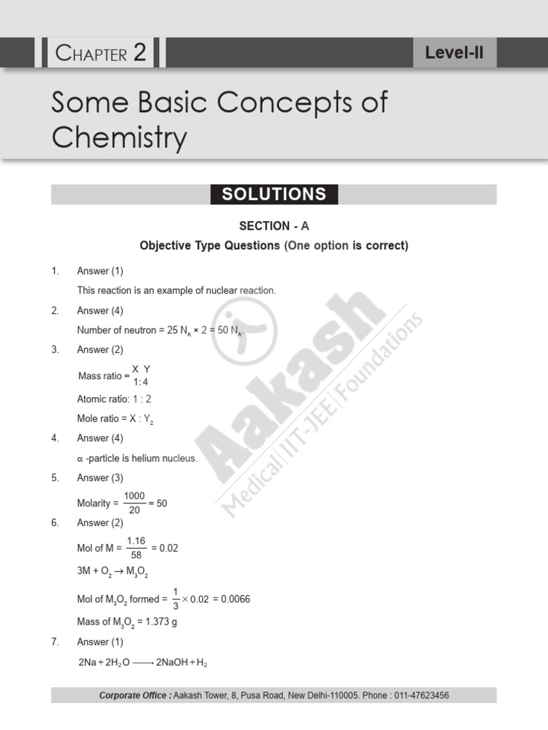 Target 1 Level 2 Chapter 2 | PDF | Mole (Unit) | Molecules