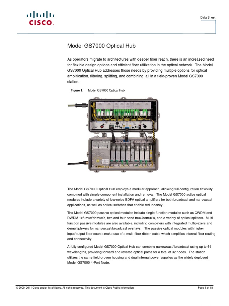 Optical Hub Cisco | PDF | Wavelength Division Multiplexing ...