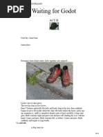 Waiting For Godot Script | PDF