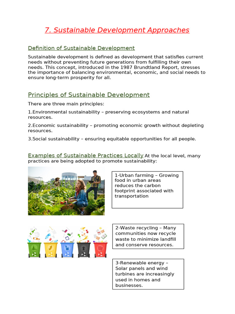 Sustainable Development Practices Explained | PDF | Sustainability ...