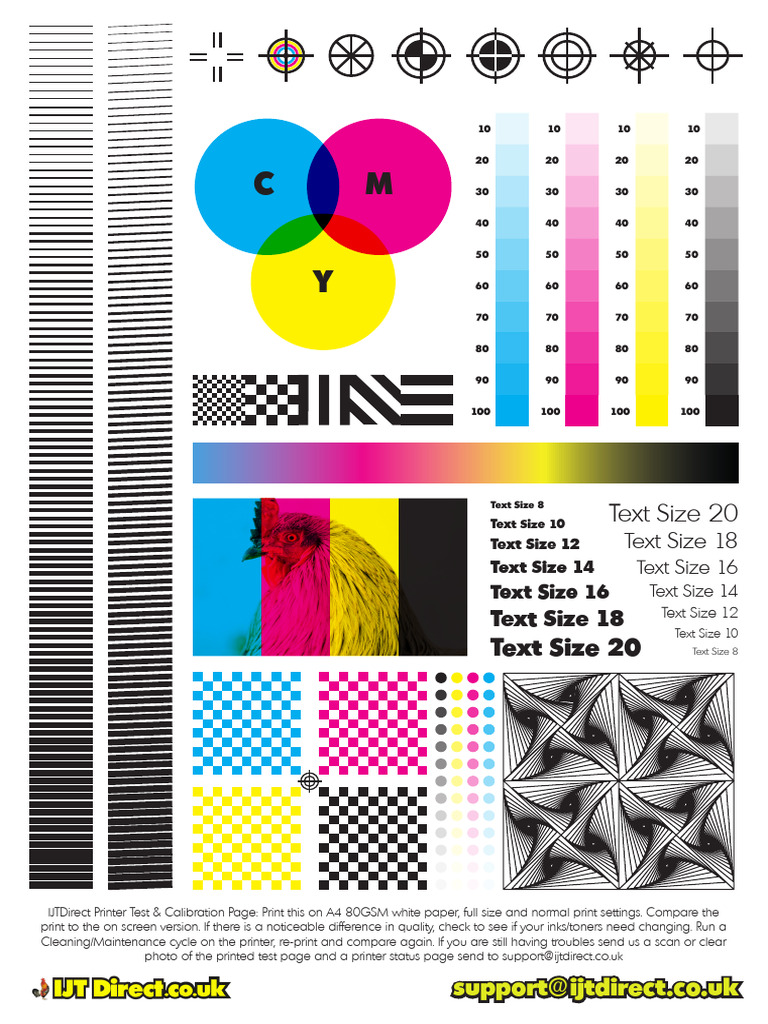 IJT Printer Test Page | PDF | Printer (Computing) | Publishing